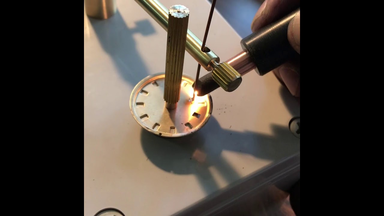 DIY dial feet soldering machine for watchmaker - YouTube