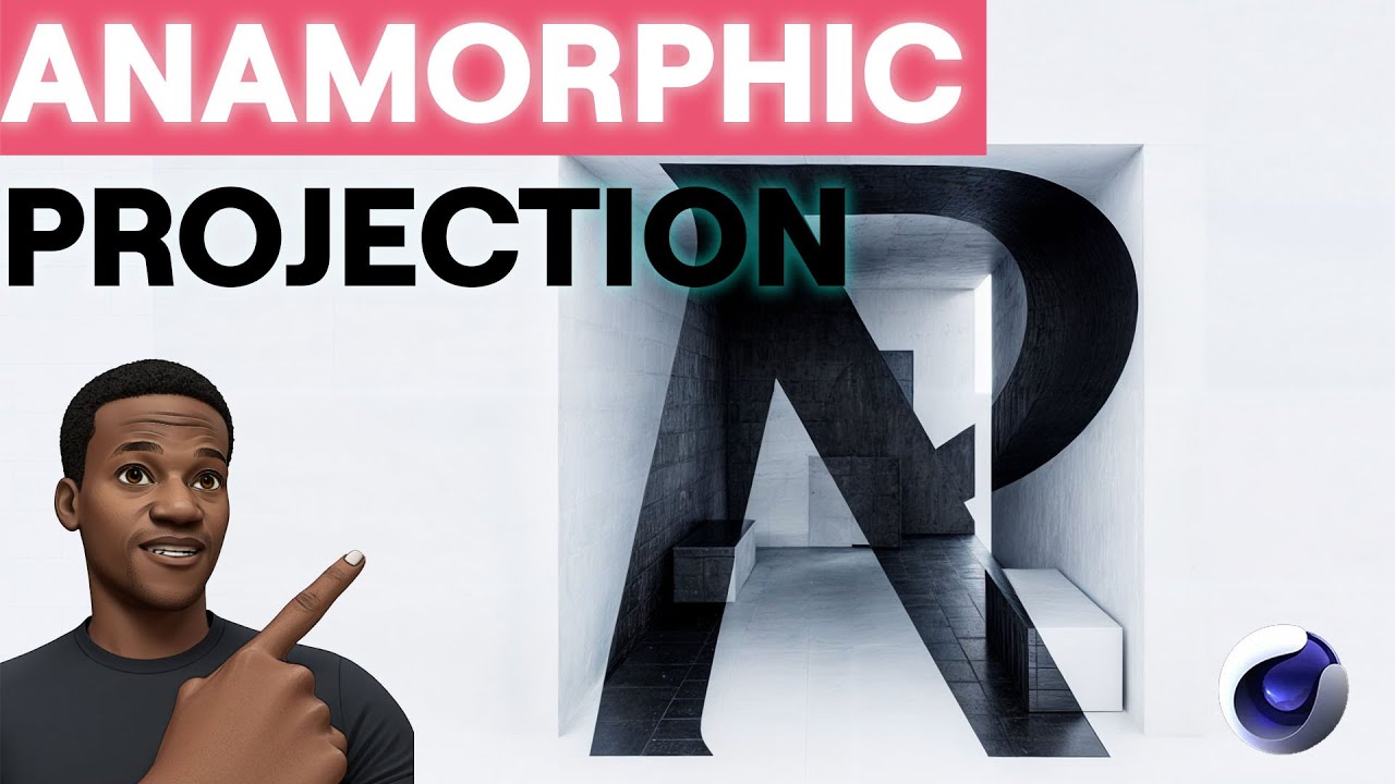 How to Create 3D Anamorphic Projections in Cinema 4D - YouTube