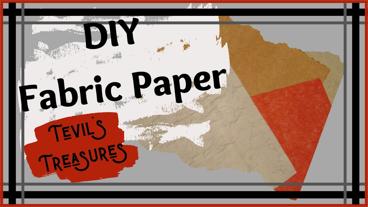 DIY Fabric Paper | How to Make Paper Fabric | Fabric Junk Journal Page ...