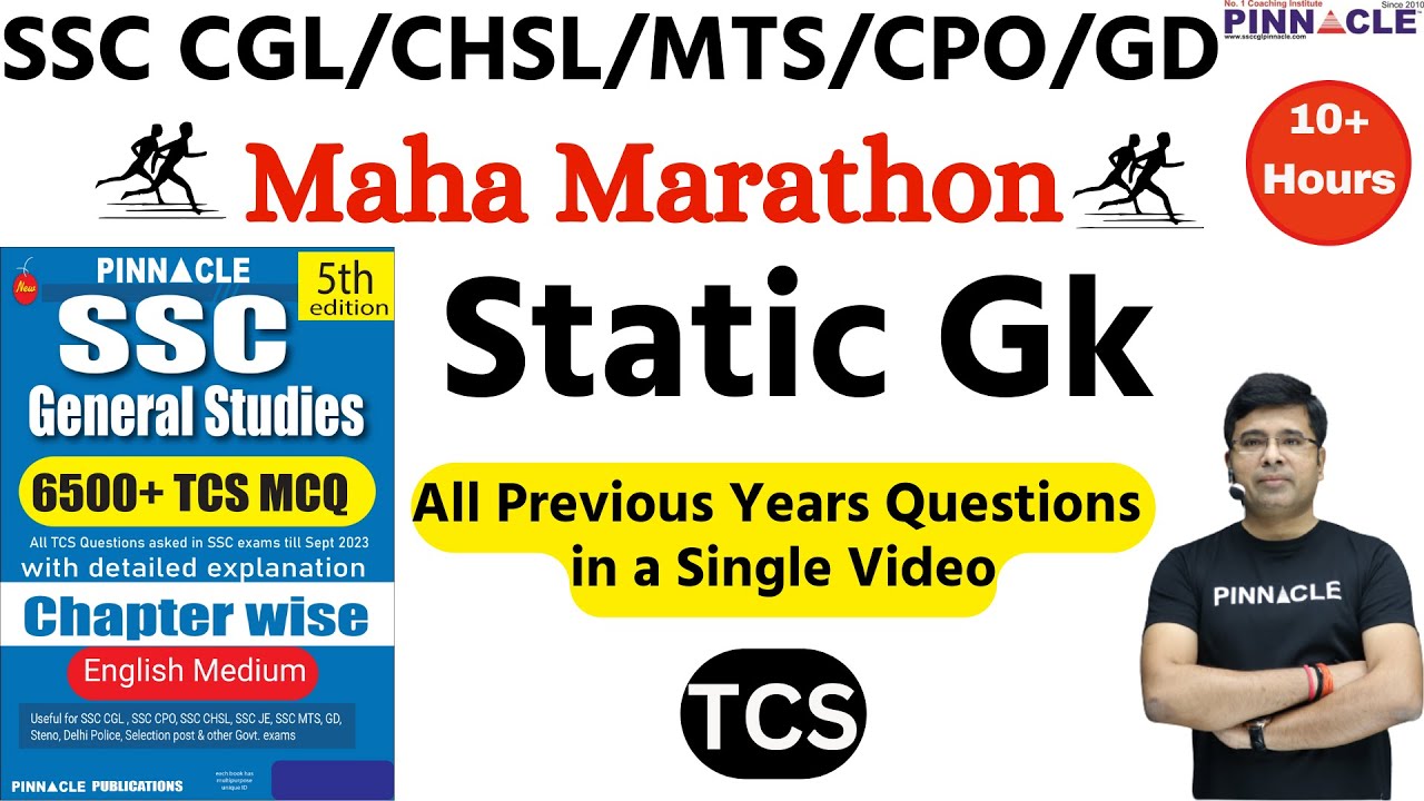 Maha Marathon Full Static GK || Pinnacle SSC GS 6500 5th Edition Book ...