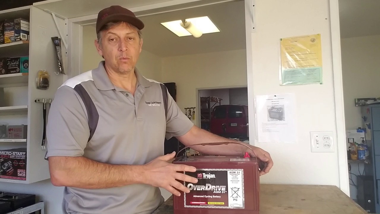 Trojan GEM Car Battery - Trojan Overdrive AGM 31 - YouTube