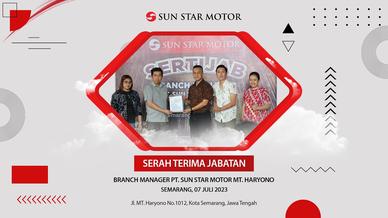 Sertijab Branch Manager Mitsubishi PT SUN STAR MOTOR MT Haryono ...