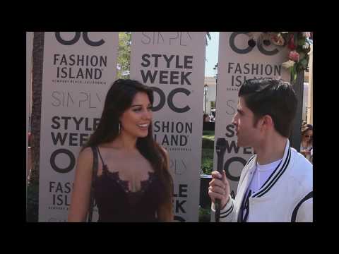 Estrella Nouri Style Week OC 2019 Interview with Brandon Jay