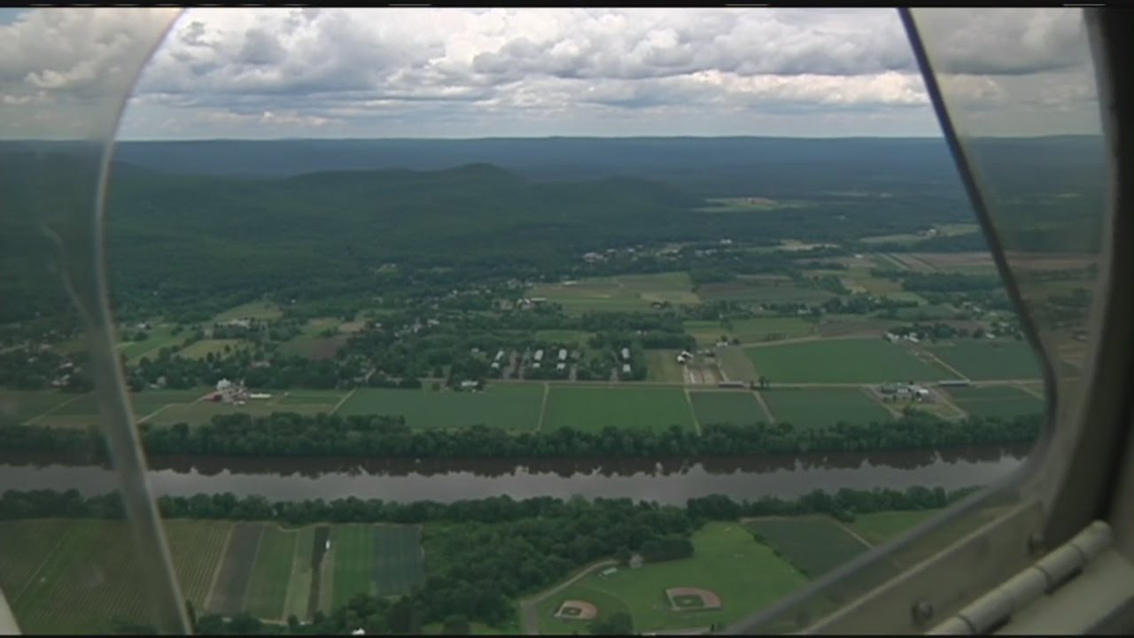 Aerial View of the Connecticut River Valley - YouTube