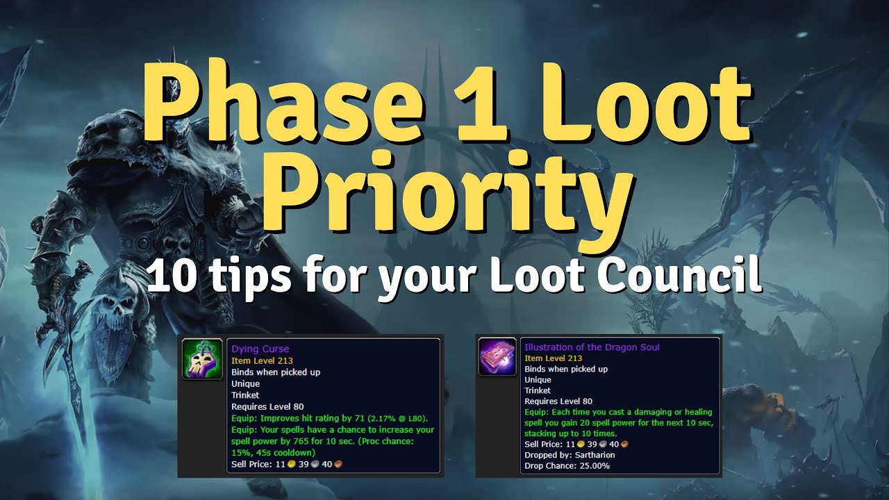 10 Tips for Phase 1 Loot Prio - YouTube
