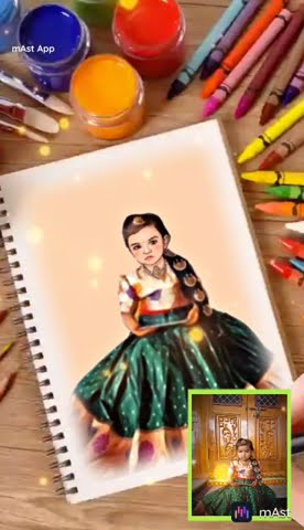 laayi drawing(fast drawing in mast app) - YouTube