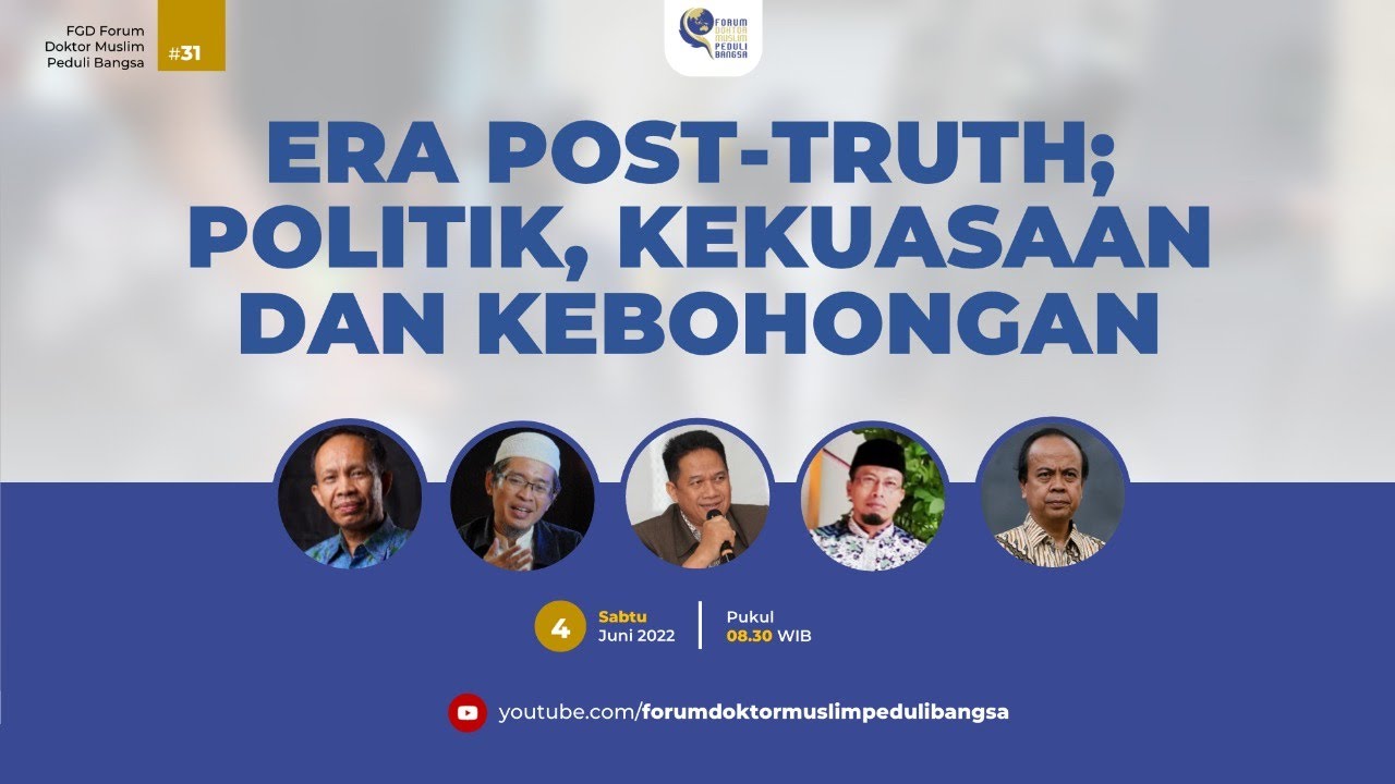 🔴LIVE! ERA POST-TRUTH: POLITIK, KEKUASAAN, DAN KEBOHONGAN!!! - YouTube