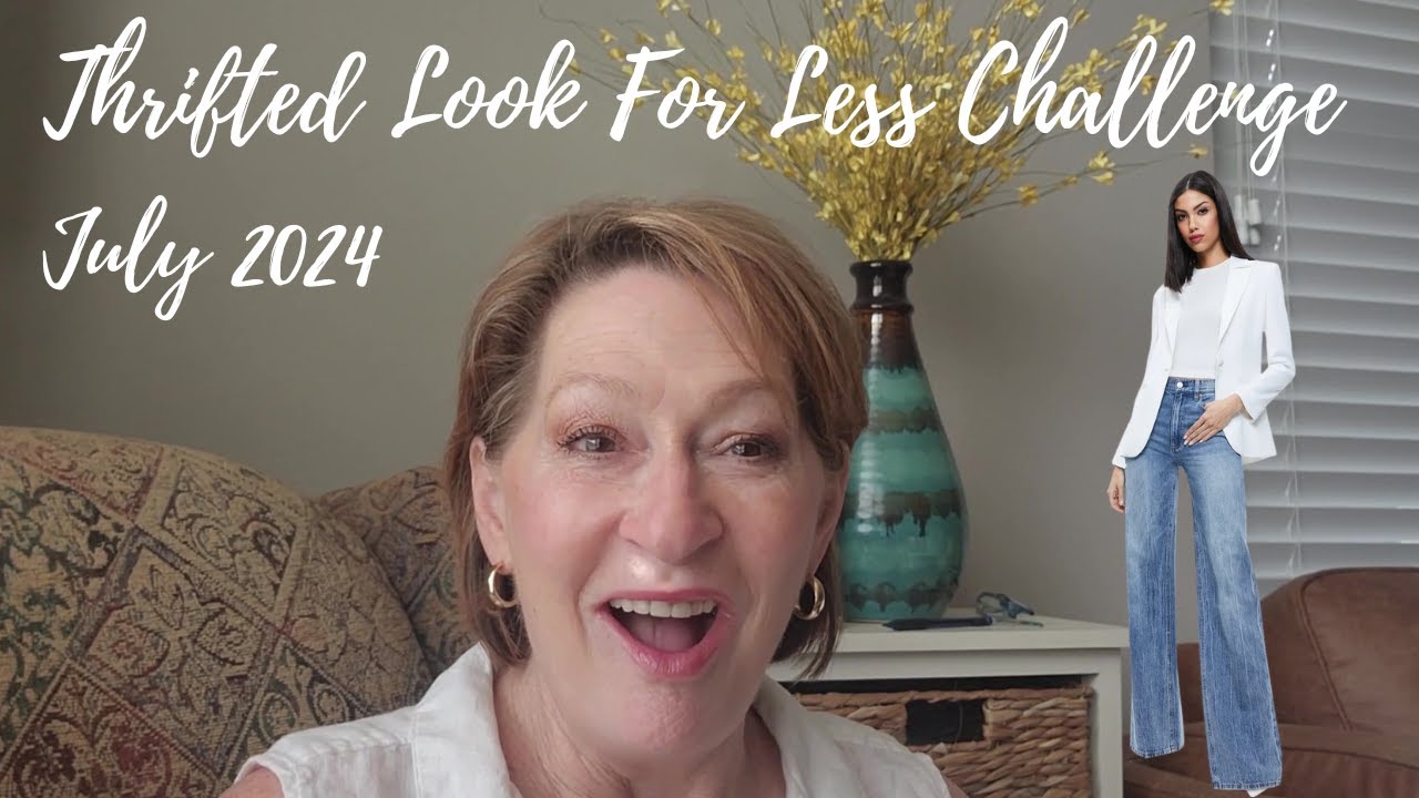 Thrifted Look For Less Challenge July 2024 | How I Style A White Linen ...
