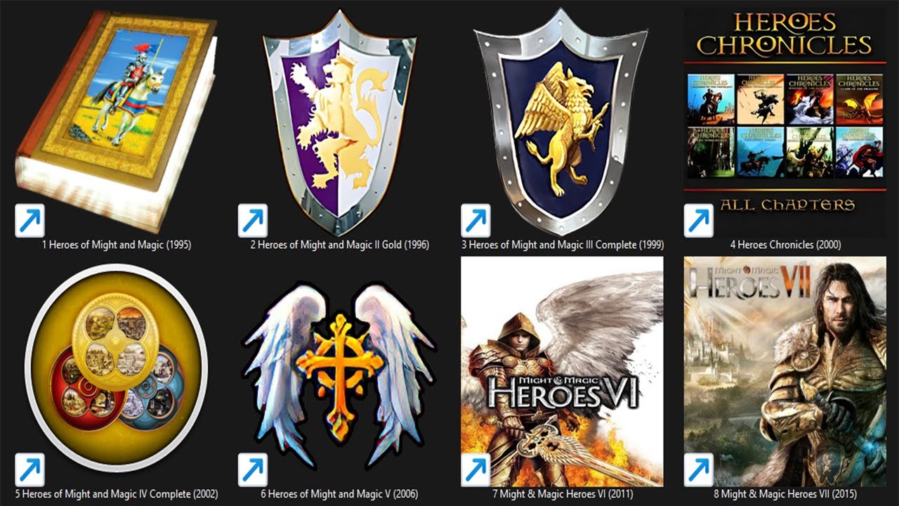 Heroes of Might and Magic,HoMM II Gold,Heroes 3-4-5,Heroes Chronicles ...