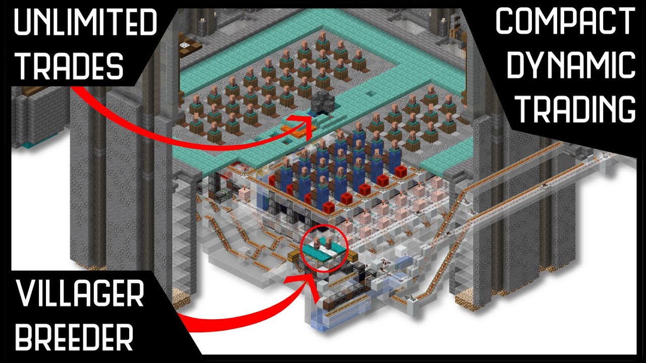 Villager Matrix Trading Hall - YouTube