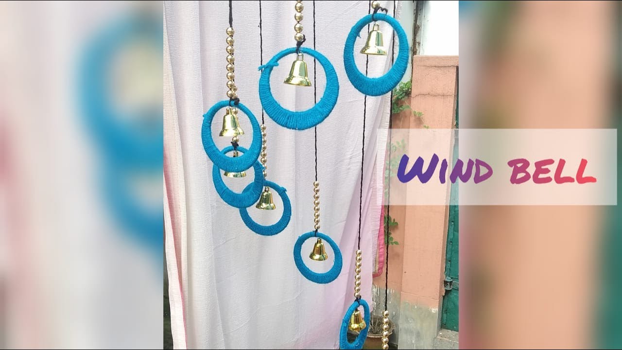 How to create Wind bell! Using old things at home! Lazy and simple ...