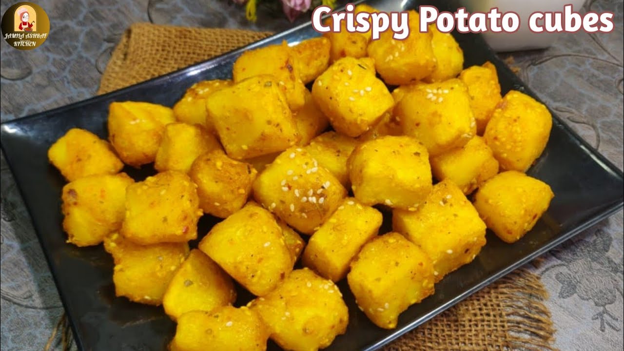 Crispy Potato Cubes | Quick & Easy Potato Snacks Recipe | Crispy Tasty ...