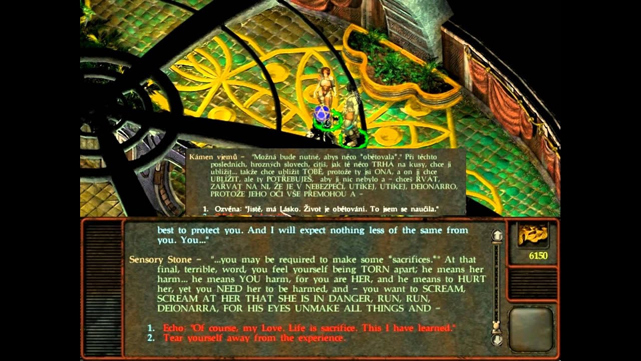 PLANESCAPE TORMENT - Deionarra and Nameless One in Sensory Stone ...