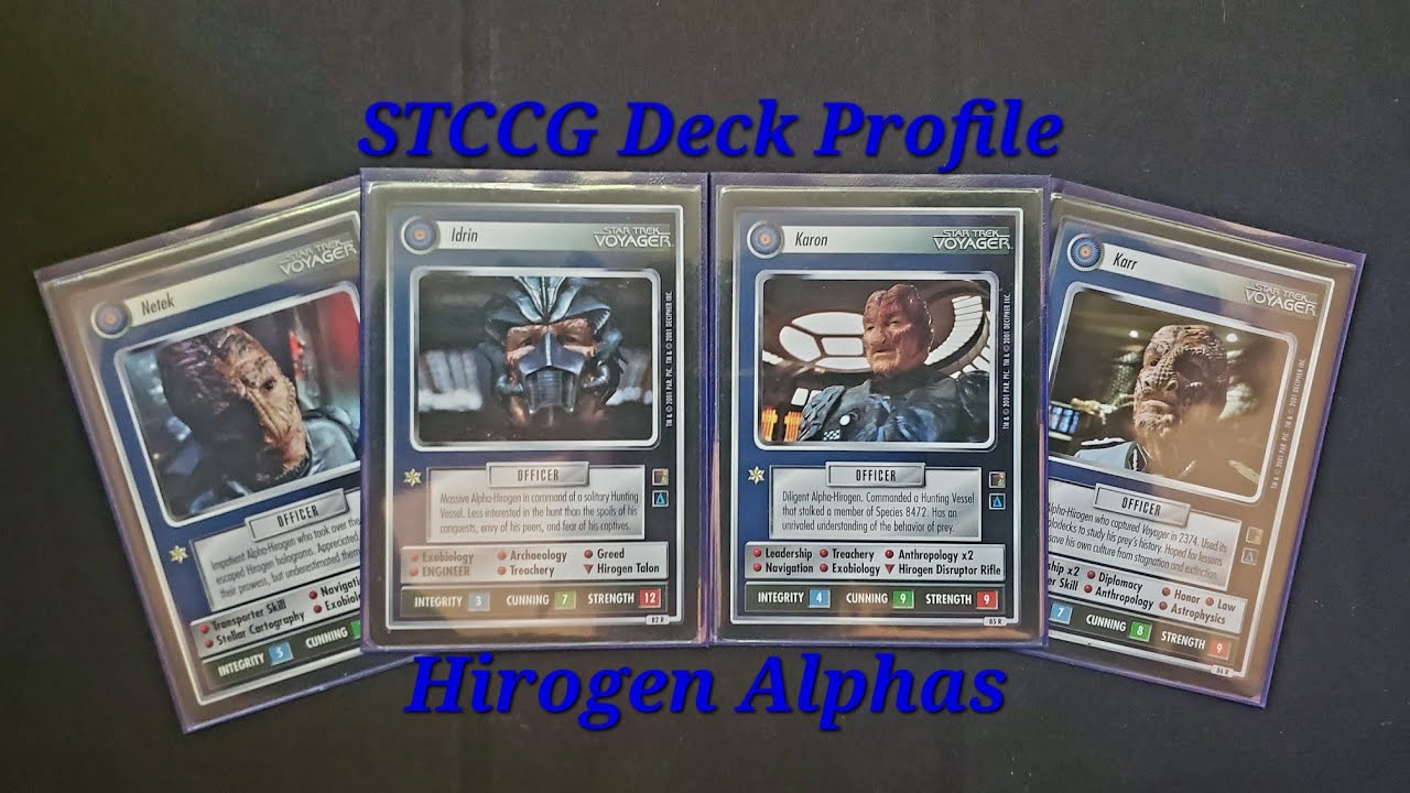 Star Trek CCG Deck Tech: Hirogen Alphas - YouTube