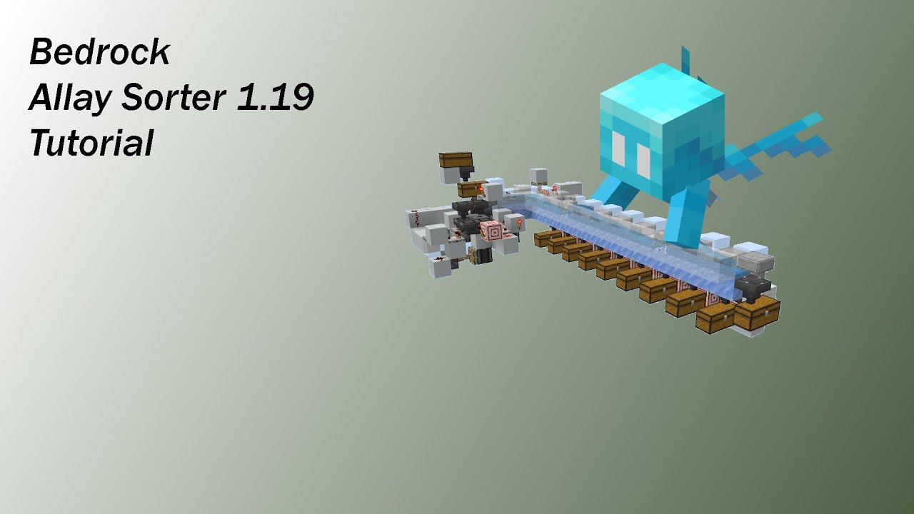Bedrock Allay Sorter1.19+ - YouTube