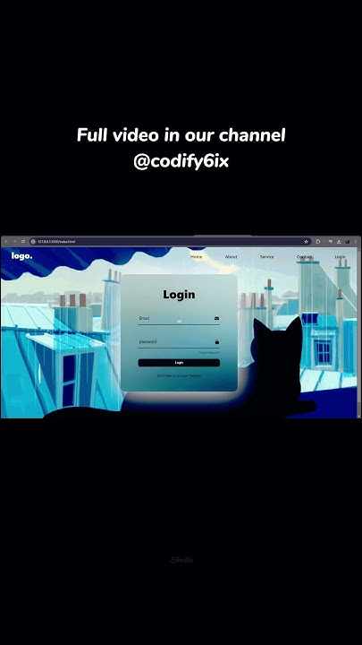 Animated Background Login Page Create In Html Css And Js Programming Asmr Program No