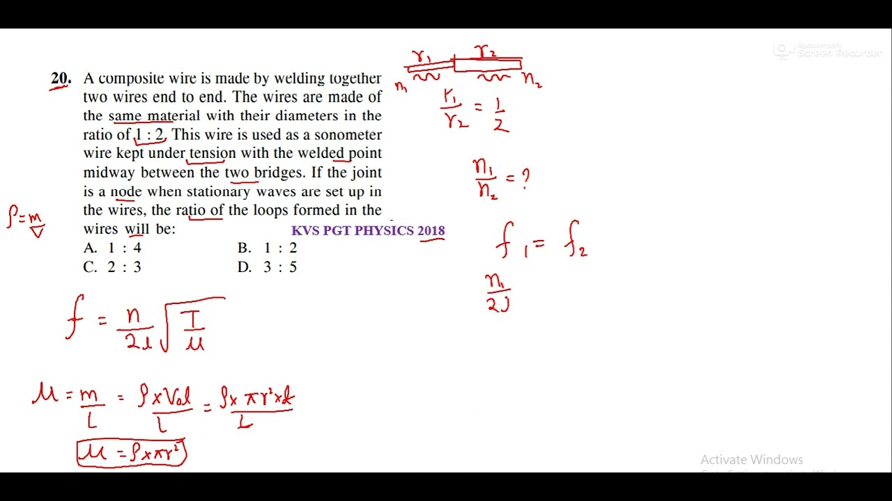 A composite wire is made by welding together two wires end to end. The ...