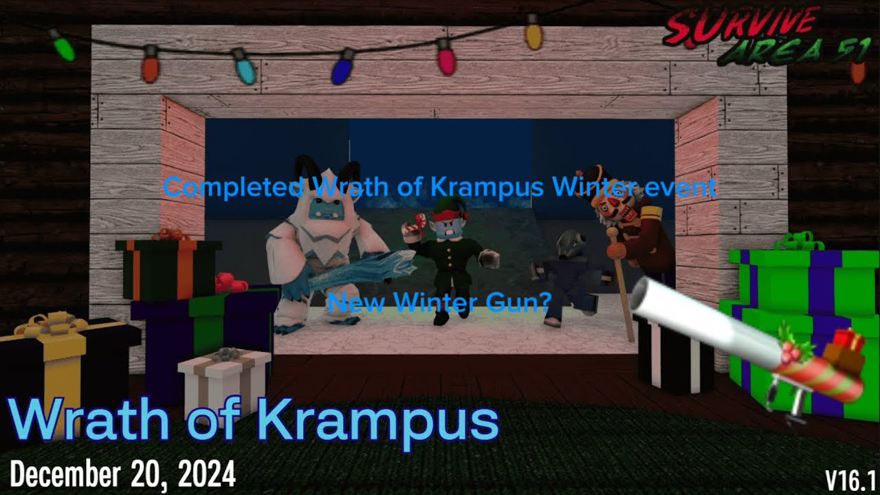 Completeing SAKTKIA51 WRATH OF KRAMPUS EVENT + NEW WINTER EVENT GUN ...