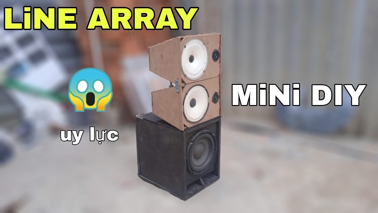 Cách tôi làm loa line array mini từ ván MDF - YouTube