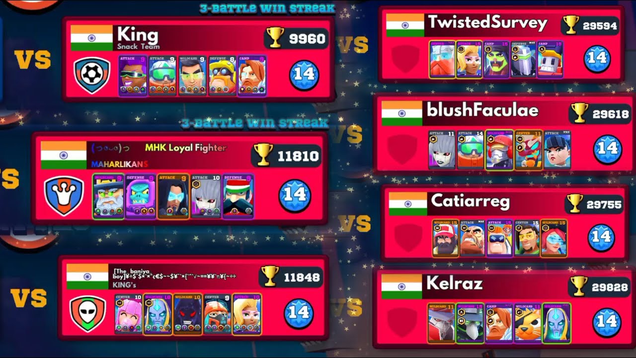 FACE OFF: 3 MATCH WITH REAL PLAYERS AND 4 MATCH WITH BOTS DIFFERENT ...