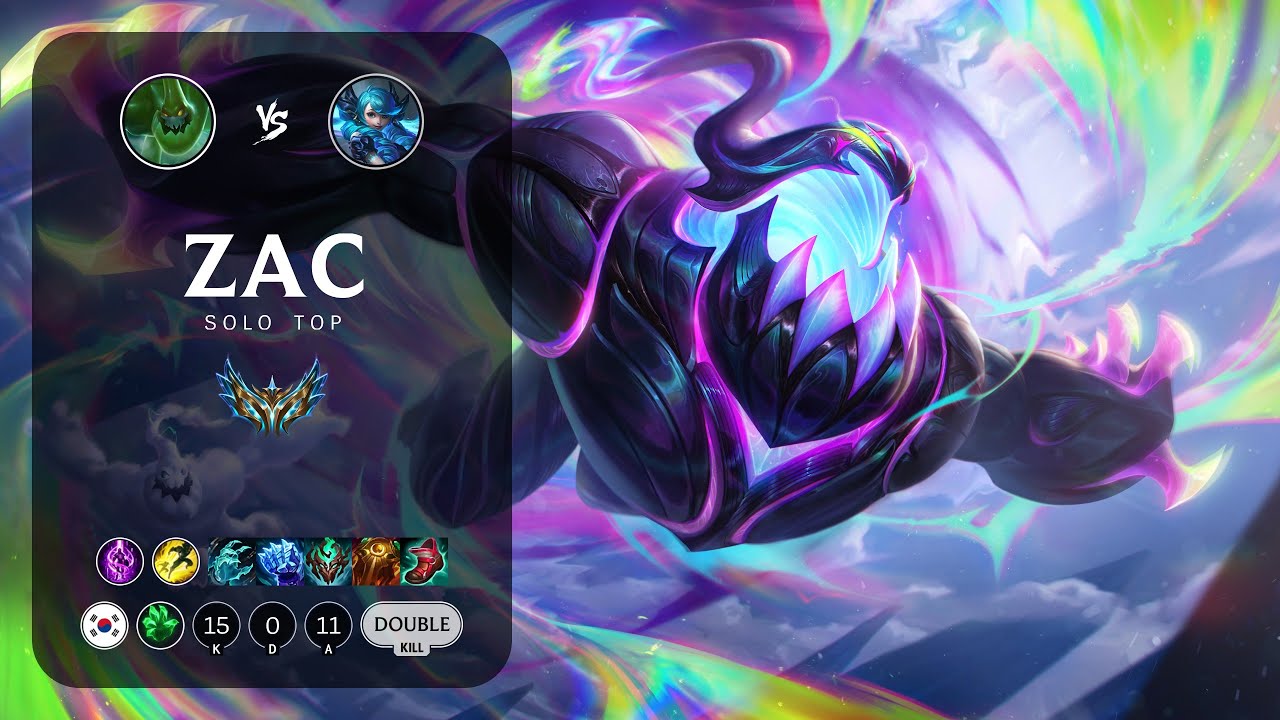 Zac Top vs Gwen - KR Challenger Patch 13.23 - YouTube