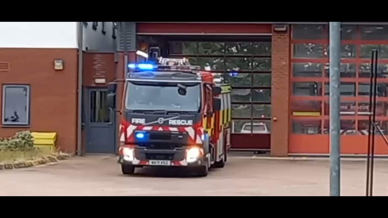 Middlemoor Fire station Turnout to Grass Fire | DSFRS Volvo Pump ...