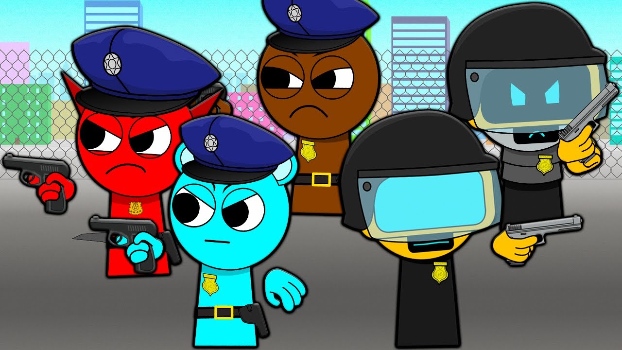 ALL SERIES OF POLICE SPRUNKI! DETECTIVE & JAIL STORIES INCREDIBOX ...