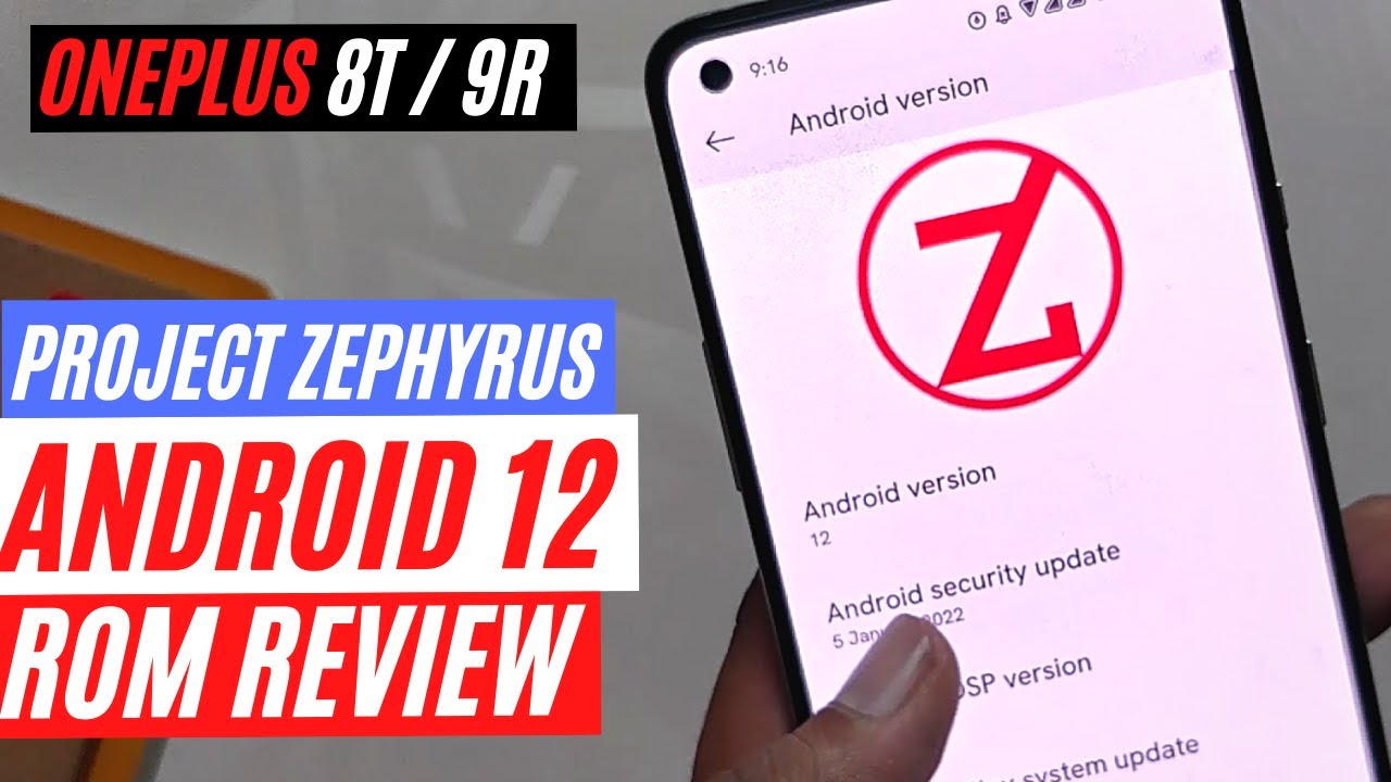 Android 12 Review - Project Zephyrus Custom Rom | Oneplus 8T/9R - YouTube
