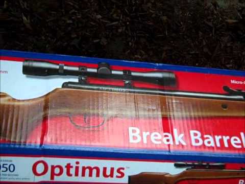 .22 Crosman Optimus Pellet Gun - YouTube