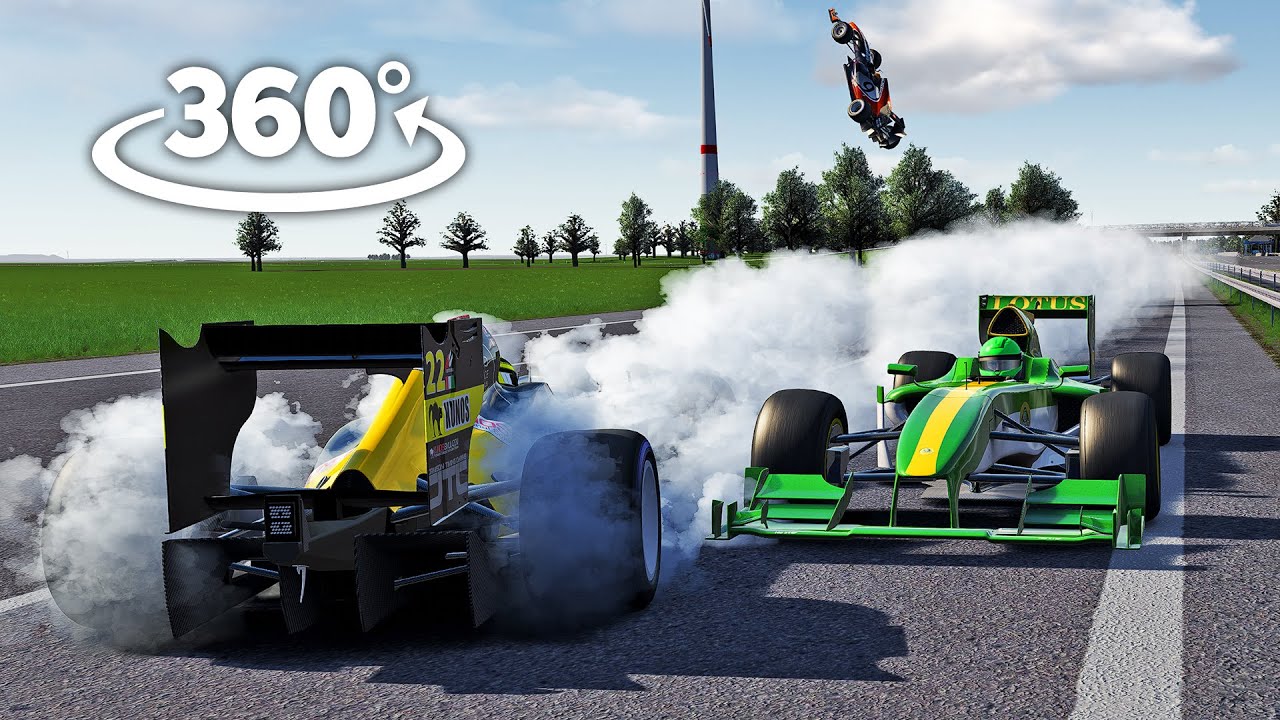 360° Lotus Exos T125 F1 Tuned over 600Kmh in death race VR Experience ...