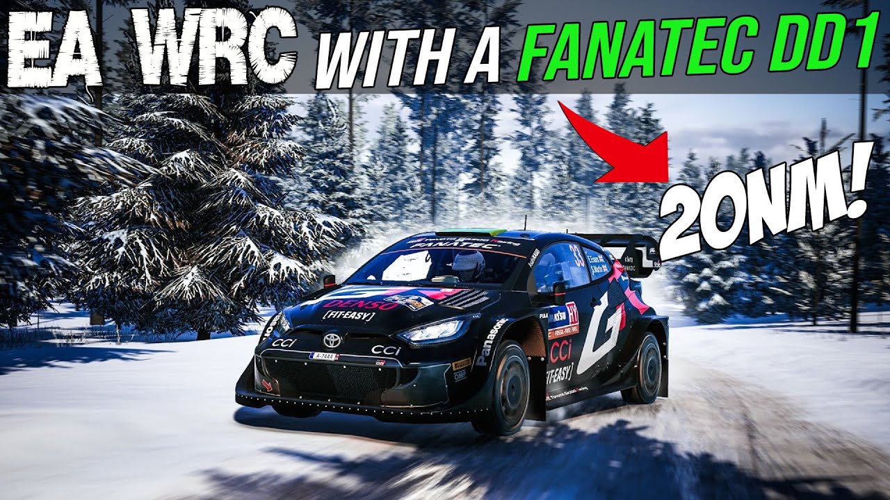 EA WRC but using 20NM from a Direct Drive Wheelbase - YouTube