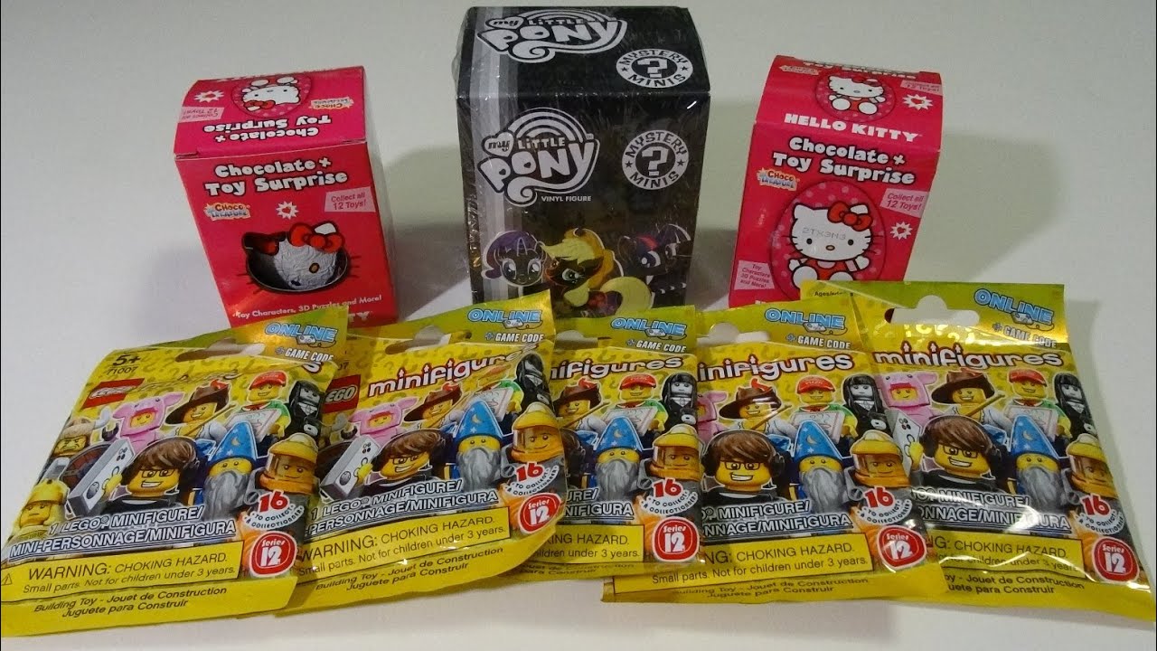 Opening Blind Bags / Boxes: LEGO minifigures series 12, MLP Mystery ...