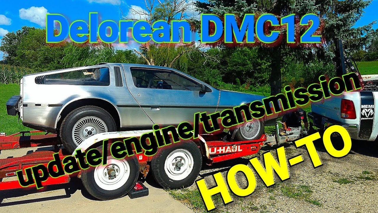Delorean update Engine/transmission installation - YouTube