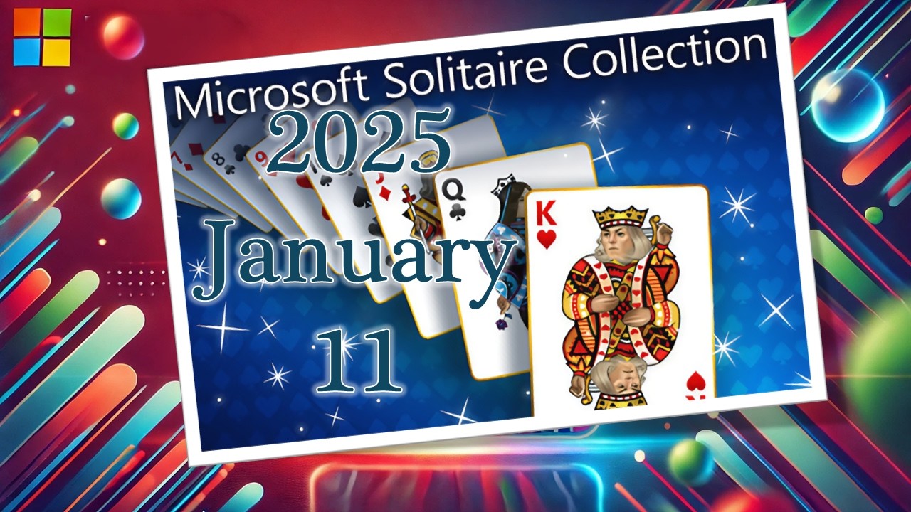 Microsoft Daily Challenge Solitaire Solution January 11 2025 - YouTube