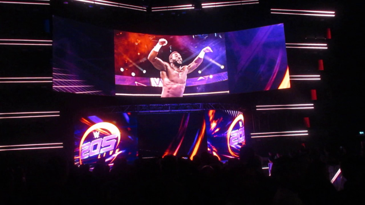 WWE 205 Live in London opening pyro - YouTube