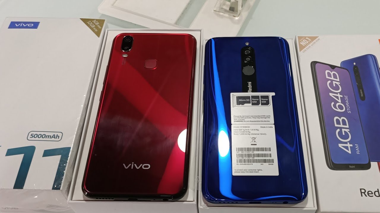 Redmi 8 Vs Vivo Y11 Unboxing & Comparison !! Compare Vivo Y11 vs Redmi ...