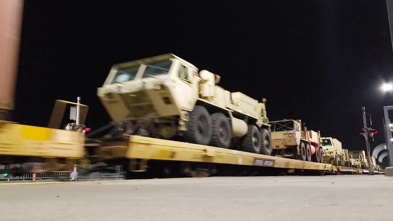 UP Military Train in Burbank. - YouTube
