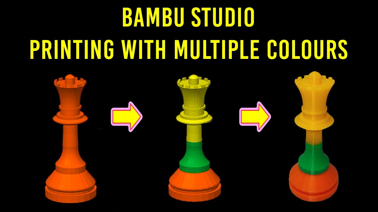 How Print in Multiple Colors - Bambu Studio - YouTube