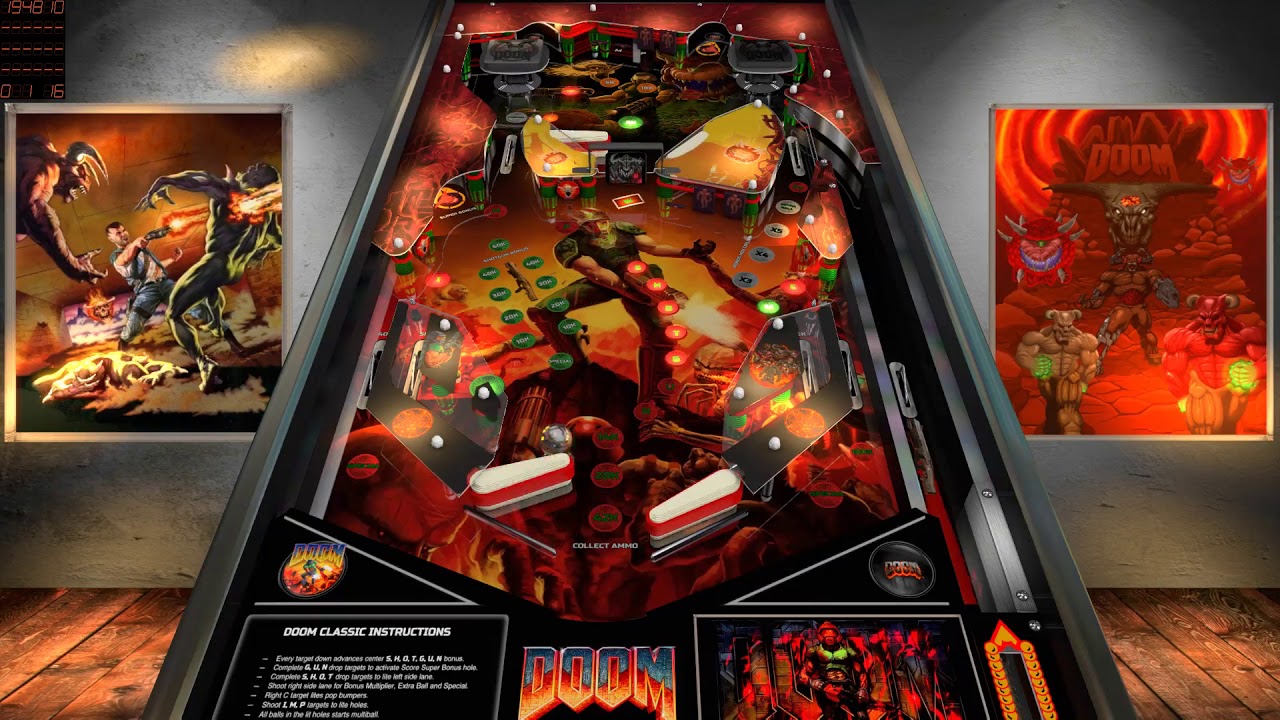 Doom Classic Edition (WIP) Pinball VPX - YouTube