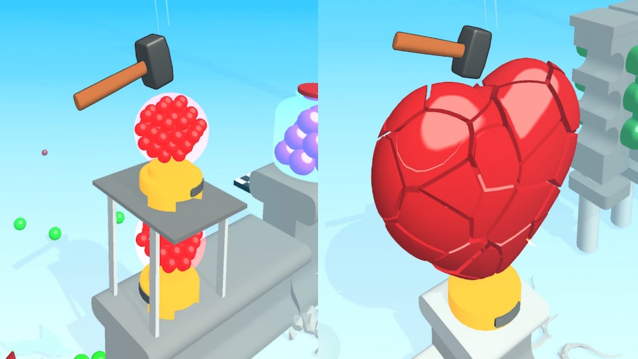 Hammer Flip! Very Satisfying And Relaxing ASMR Slicing Game - YouTube