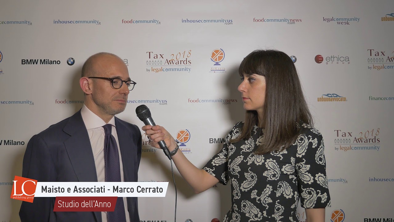 Marco Cerrato - Legalcommunity Tax Awards 2018 by legalcommunity.it ...