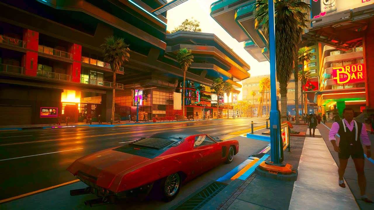 [ Cyberpunk 2077 ] Walking around Corpo Plaza | RTX | Path Tracing ...