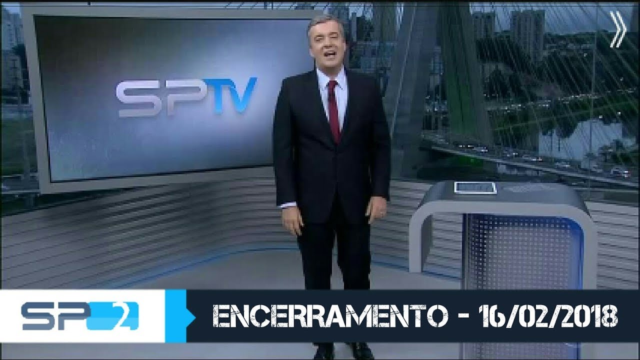 Globo SP: Encerramento do SP2/SPTV 2° Edição (16/02/2018) - YouTube