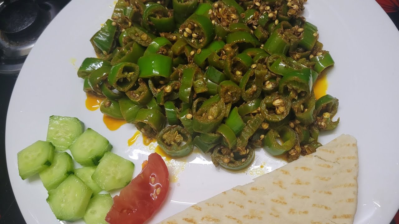Easy and quick masale dar green chilli recipe || Arooj's handi || - YouTube