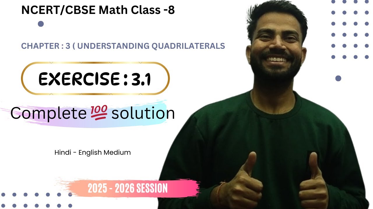 Class 8 Math Chapter 3 || Exercise -3.1 Complete 💯 Solution ...