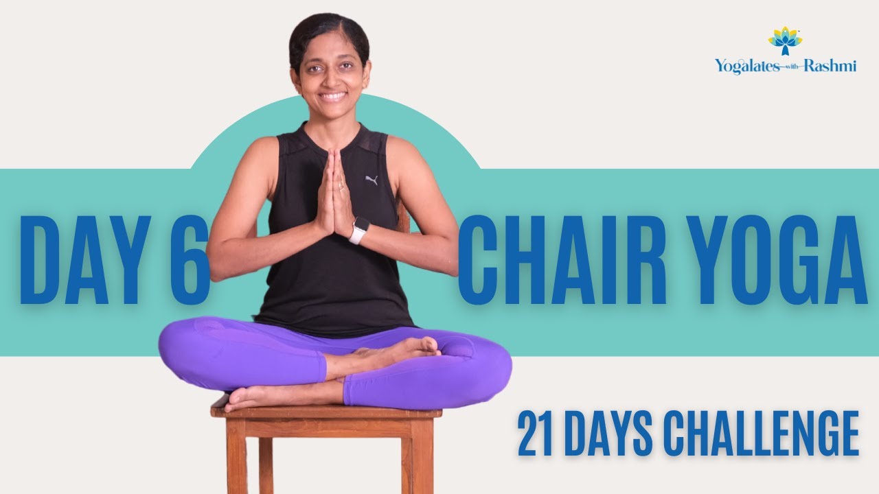 Day 6 | 21 Day Chair Yoga | Easy Core & Back Strengthening Exercises ...