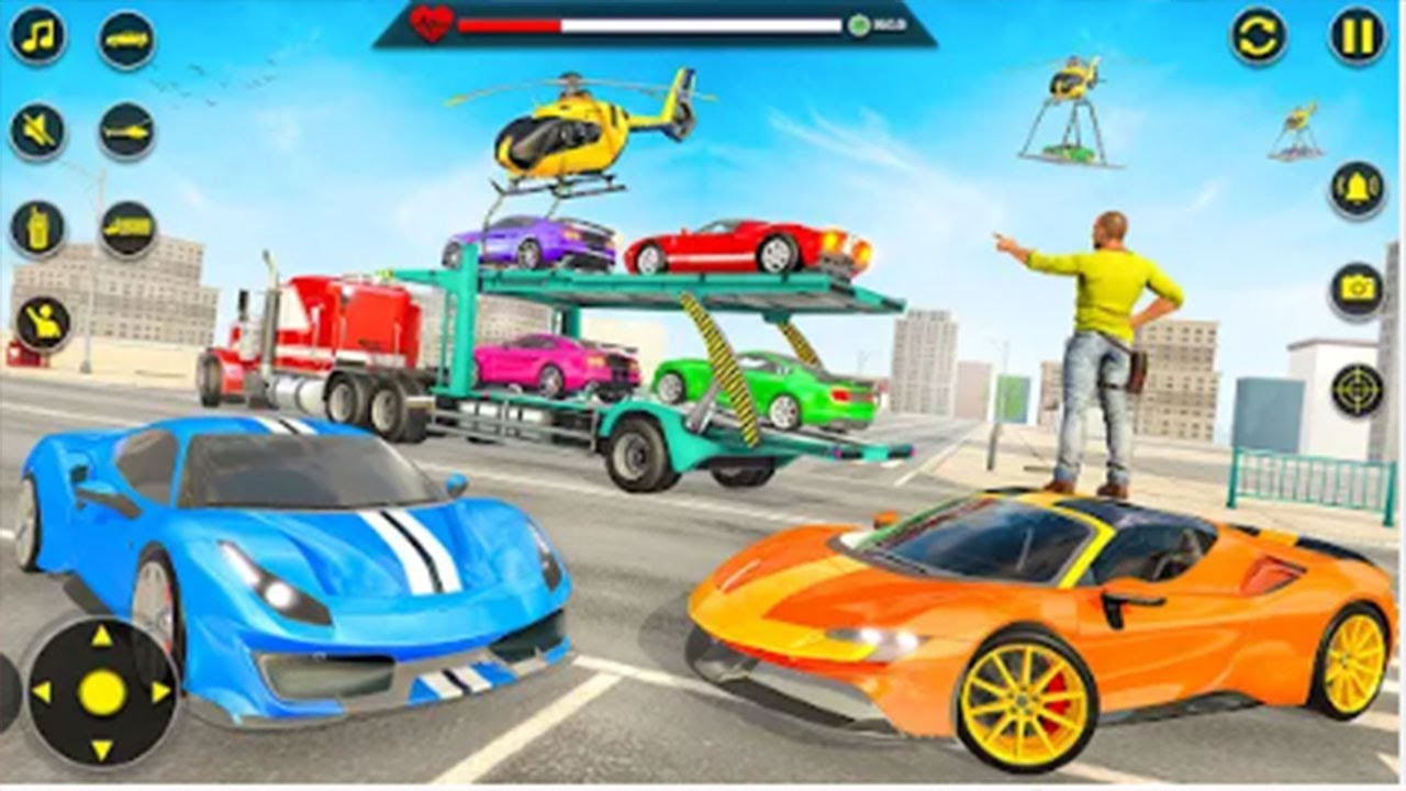car transporter simulator-GAMEPLAY l AZ GAMES - YouTube