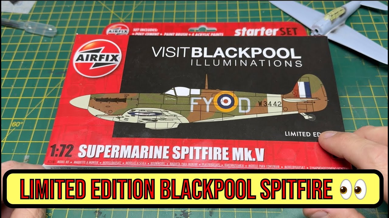 Limited Edition Airfix Spitfire Blackpool Illuminations Review - YouTube