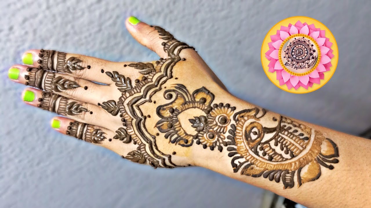 Simple stylish backhand mehndi designs | Wedding special mehndi design ...