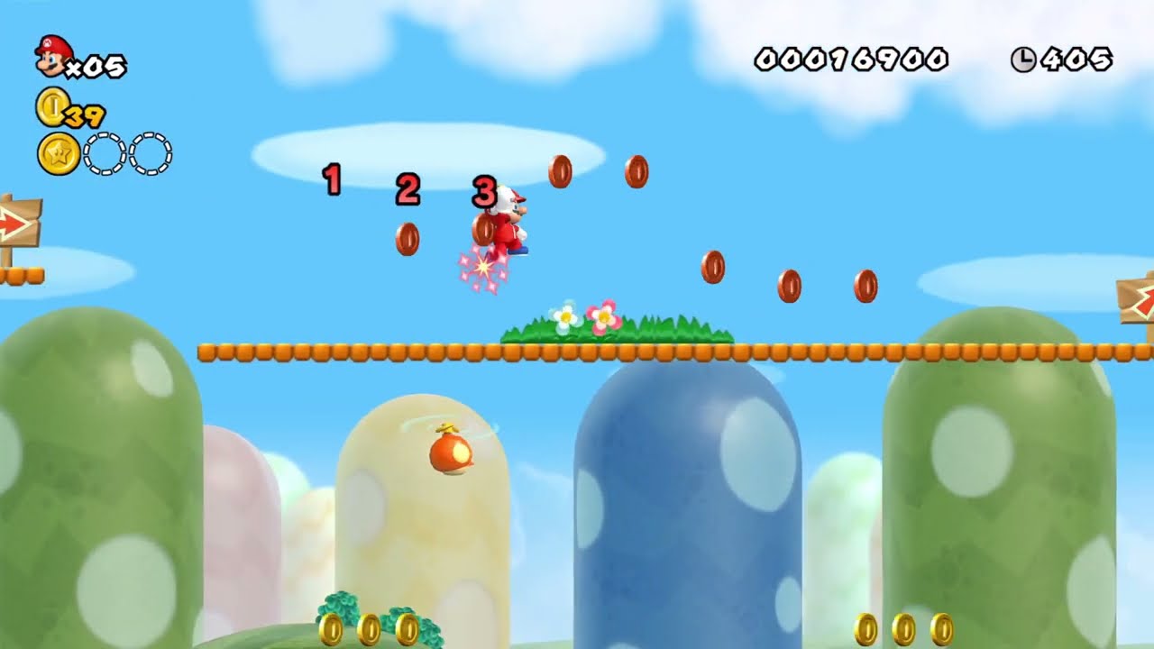 Mario Collects All 8 Red Coins! | New Super Mario Bros. Wii - YouTube